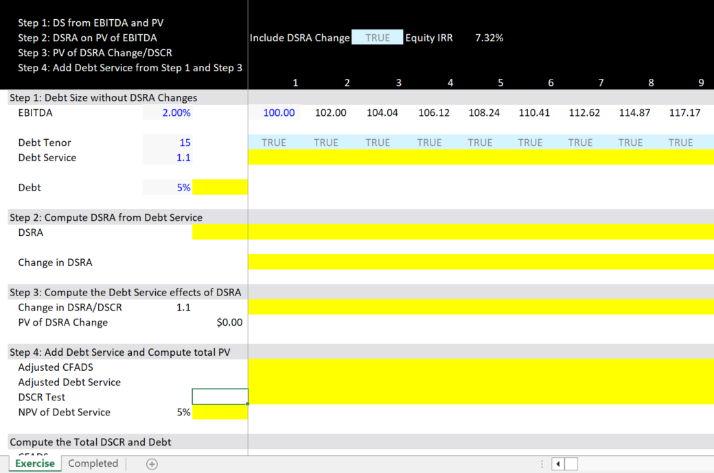 Exercises for Project Finance Modelling Class – Edward Bodmer – Project ...